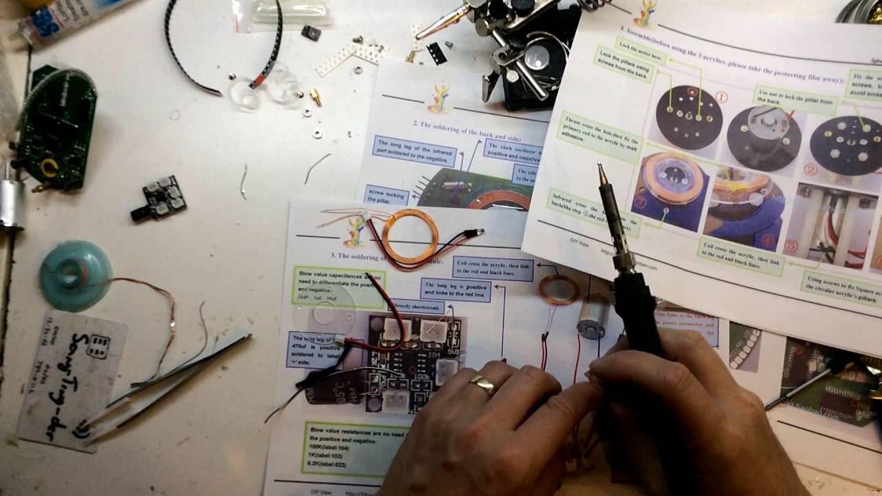 DIY Spherical Rotating LED Kit POV from Banggood.com Part 8 - YouTube