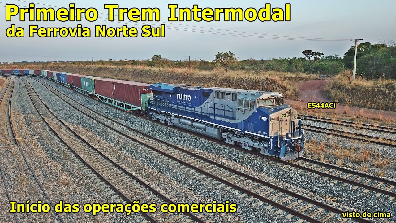 Primeiro Trem Intermodal da Ferrovia Norte Sul em Anápolis -visto de ...