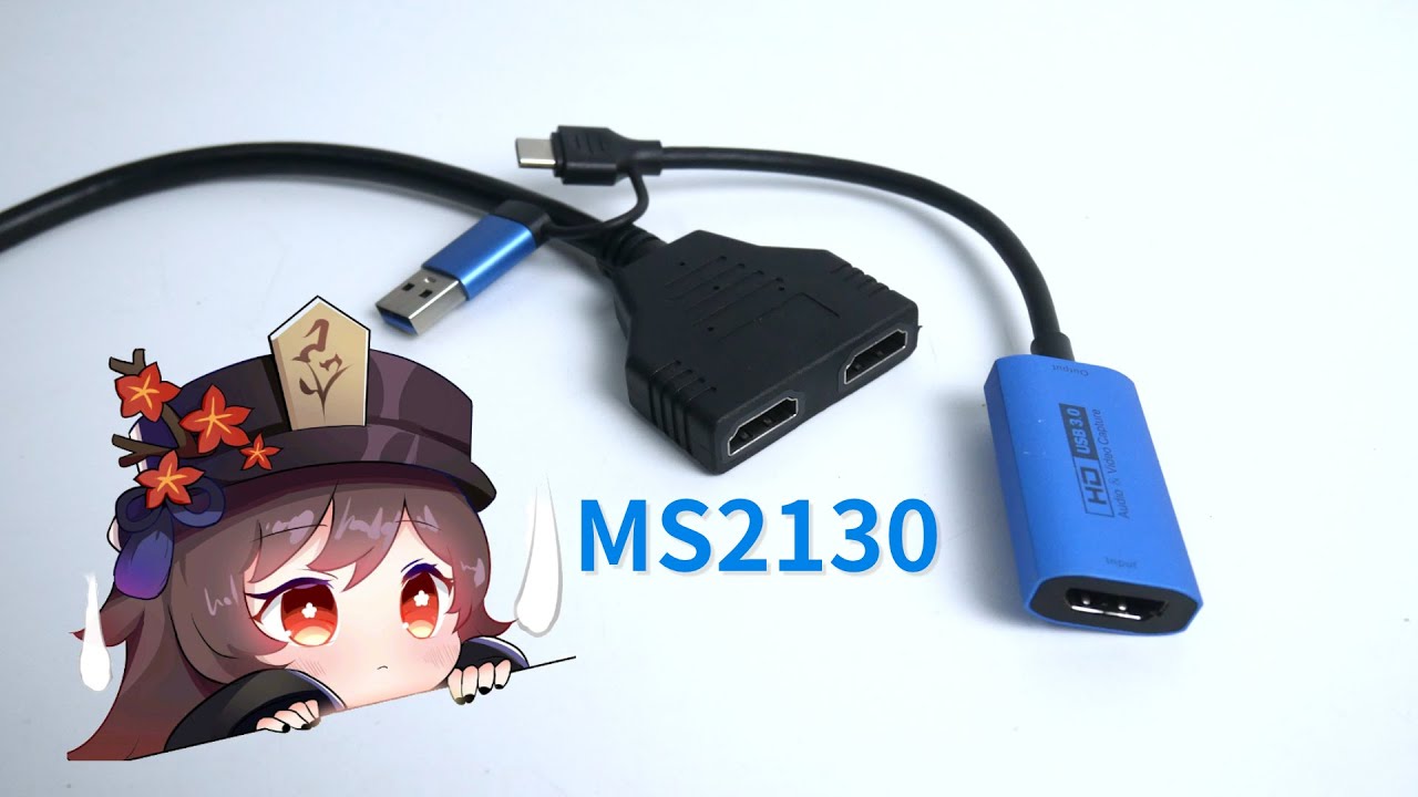 低成本解决采集卡无环出难题，ms2130 进阶使用 - YouTube