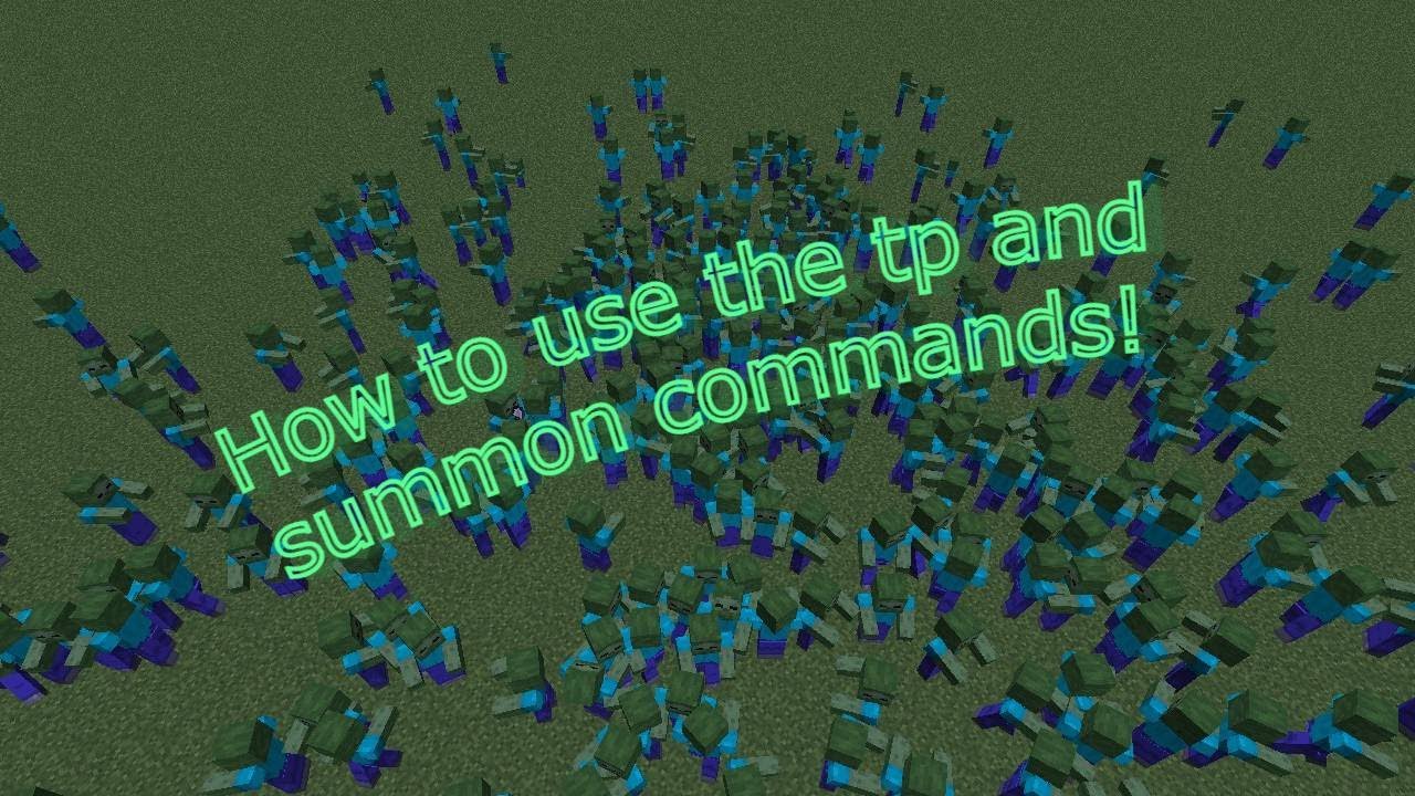 How to use the tp and summon commands - YouTube