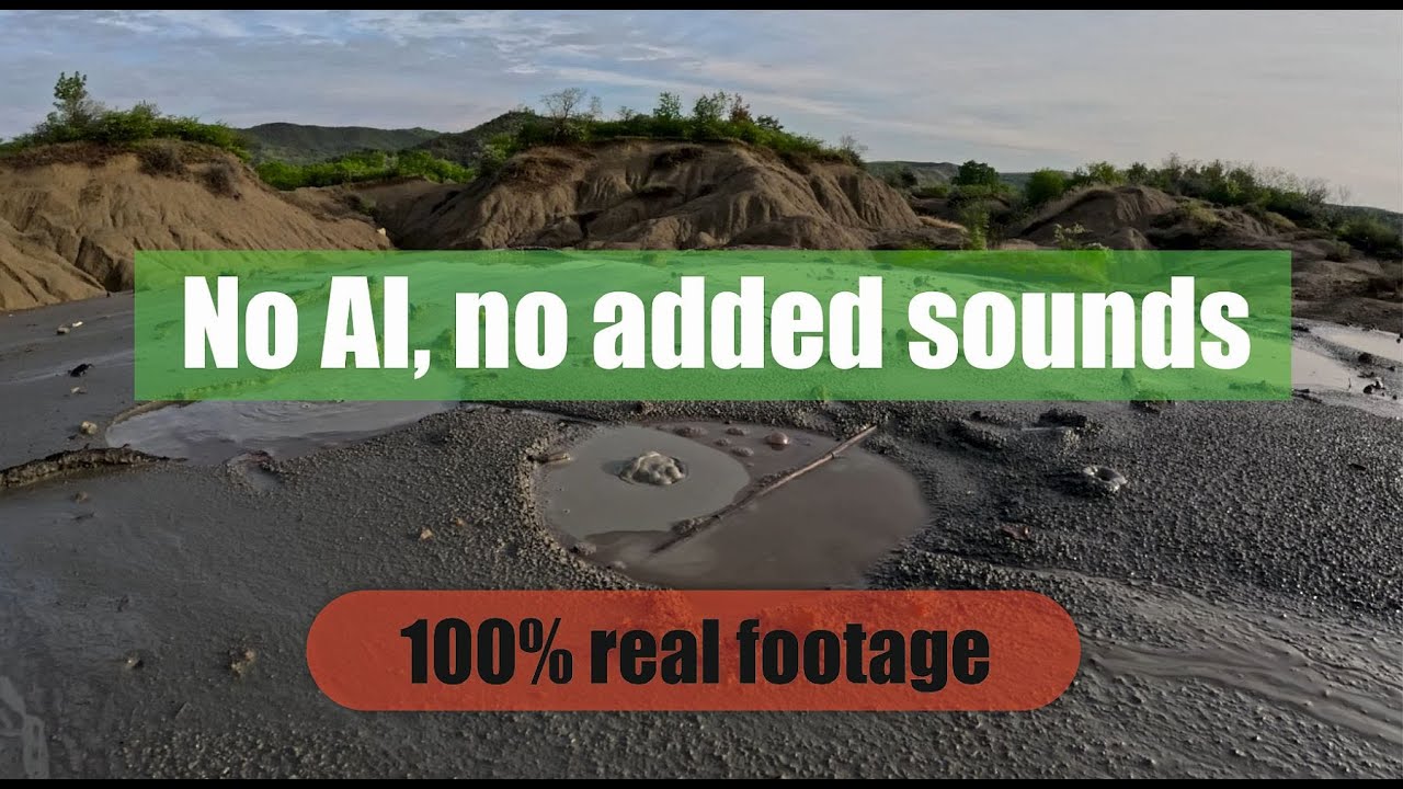 Pink noise - mud volcano (sparkling bubbles sounds). ASMR REAL sound ...