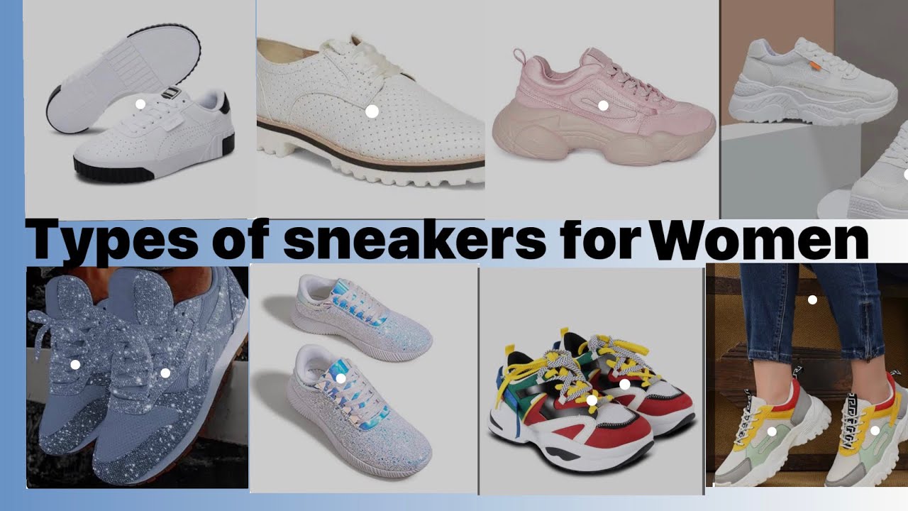Types of sneakers for women - YouTube