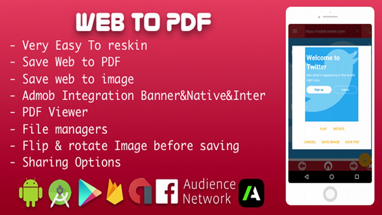 Web to PDF Converter With Admob , Facebook Network ads and Startapp ...
