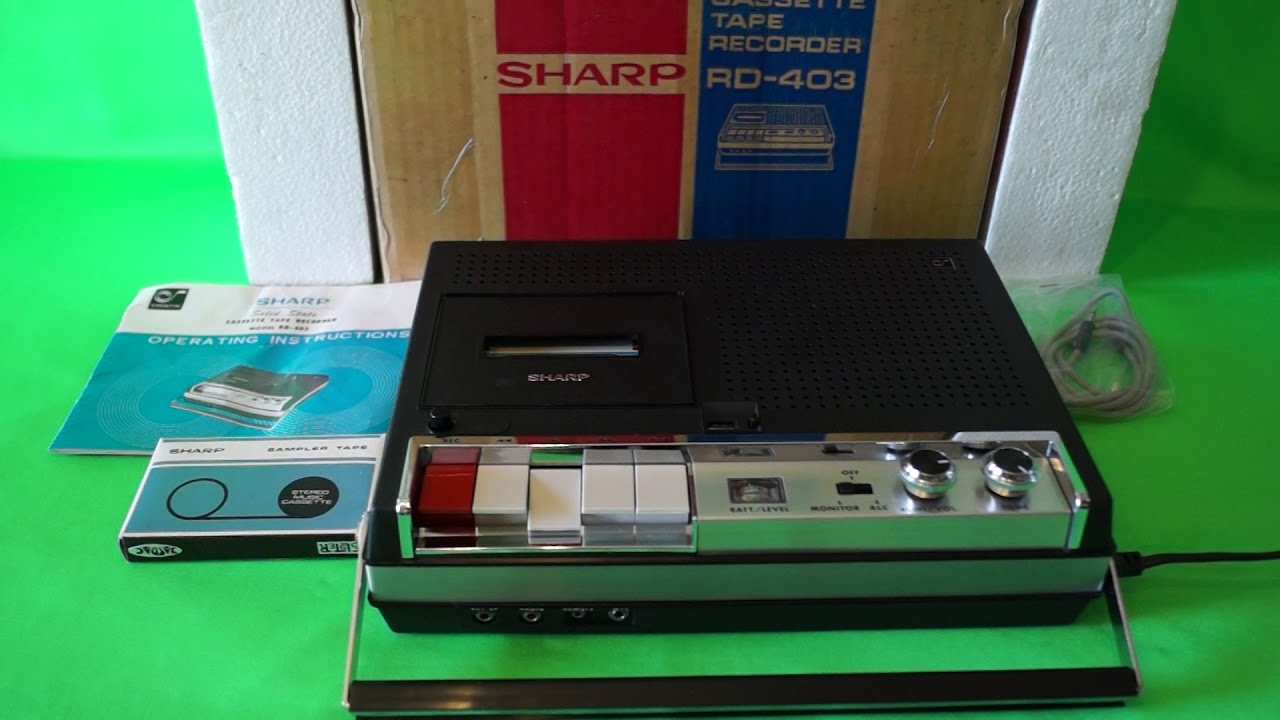 Магнитофон SHARP RD -403 - YouTube