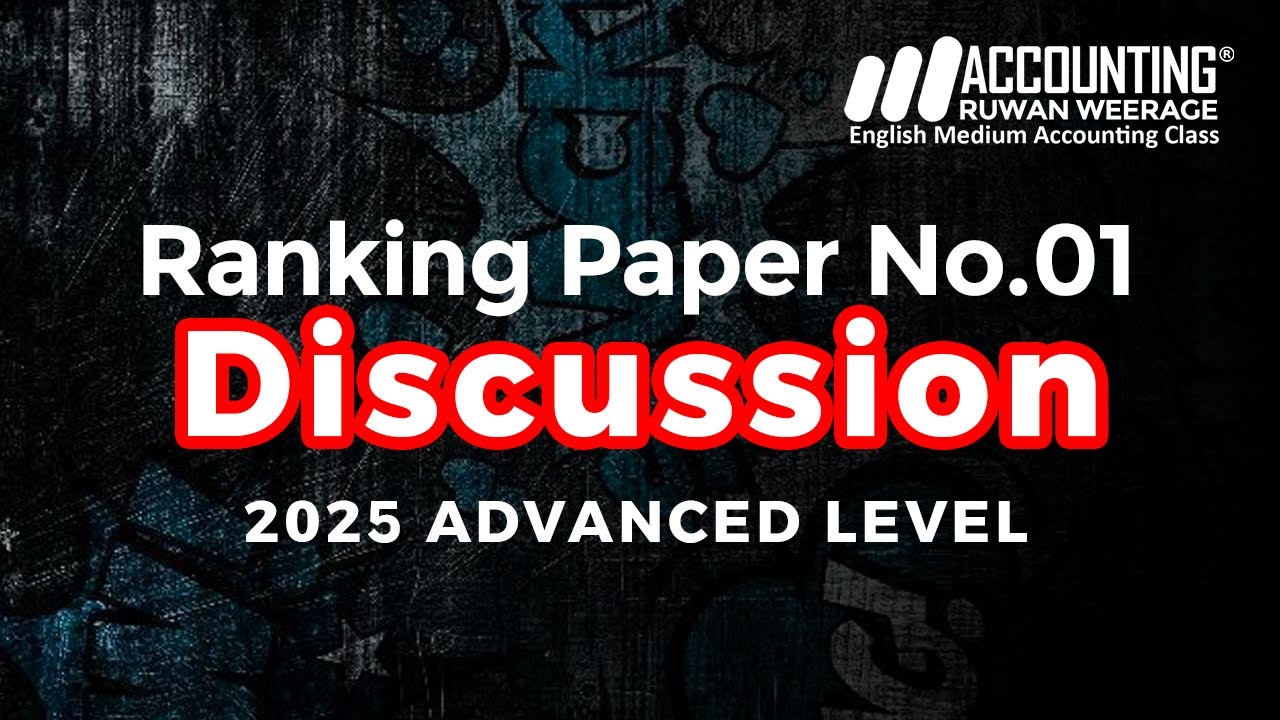 Ranking Paper No.01 | Discussion | 2025 A/L - YouTube
