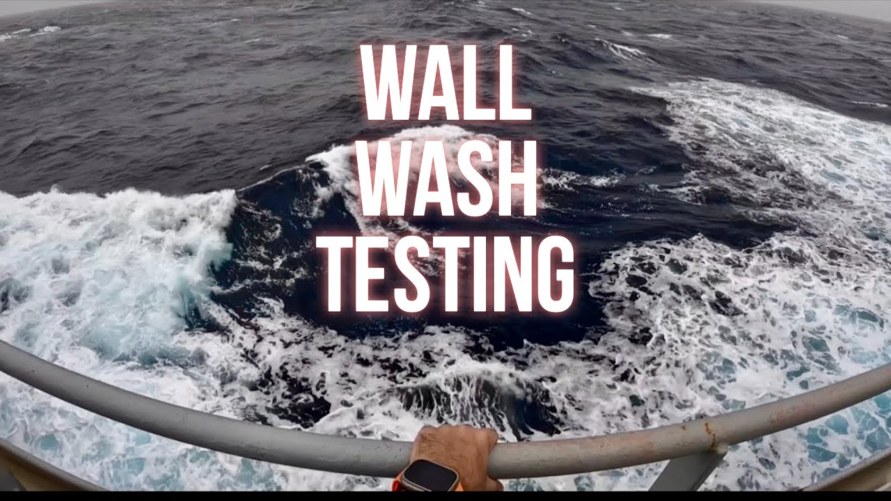 WALL WASH TESTING ON CHEMICAL TANKERS #tankcleaning #chemicaltanker # ...