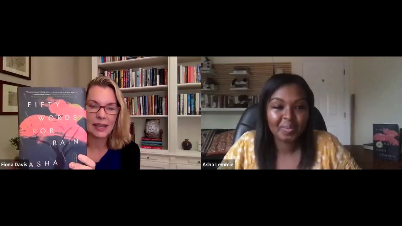 Asha Lemmie with Fiona Davis: Fifty Words for Rain - YouTube
