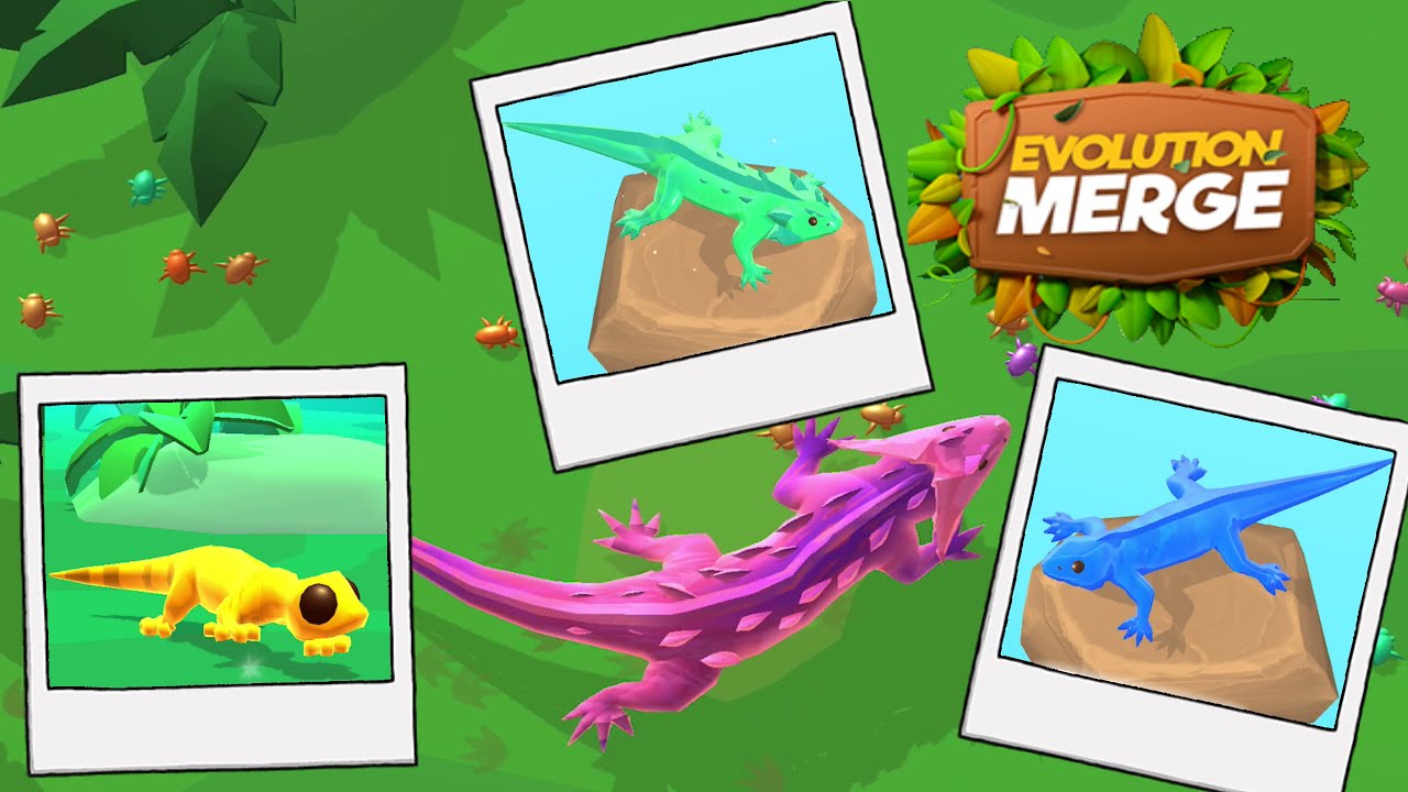 Evolution Merge - Eat and Grow / Feed creatures to evolve! / Lizards ...