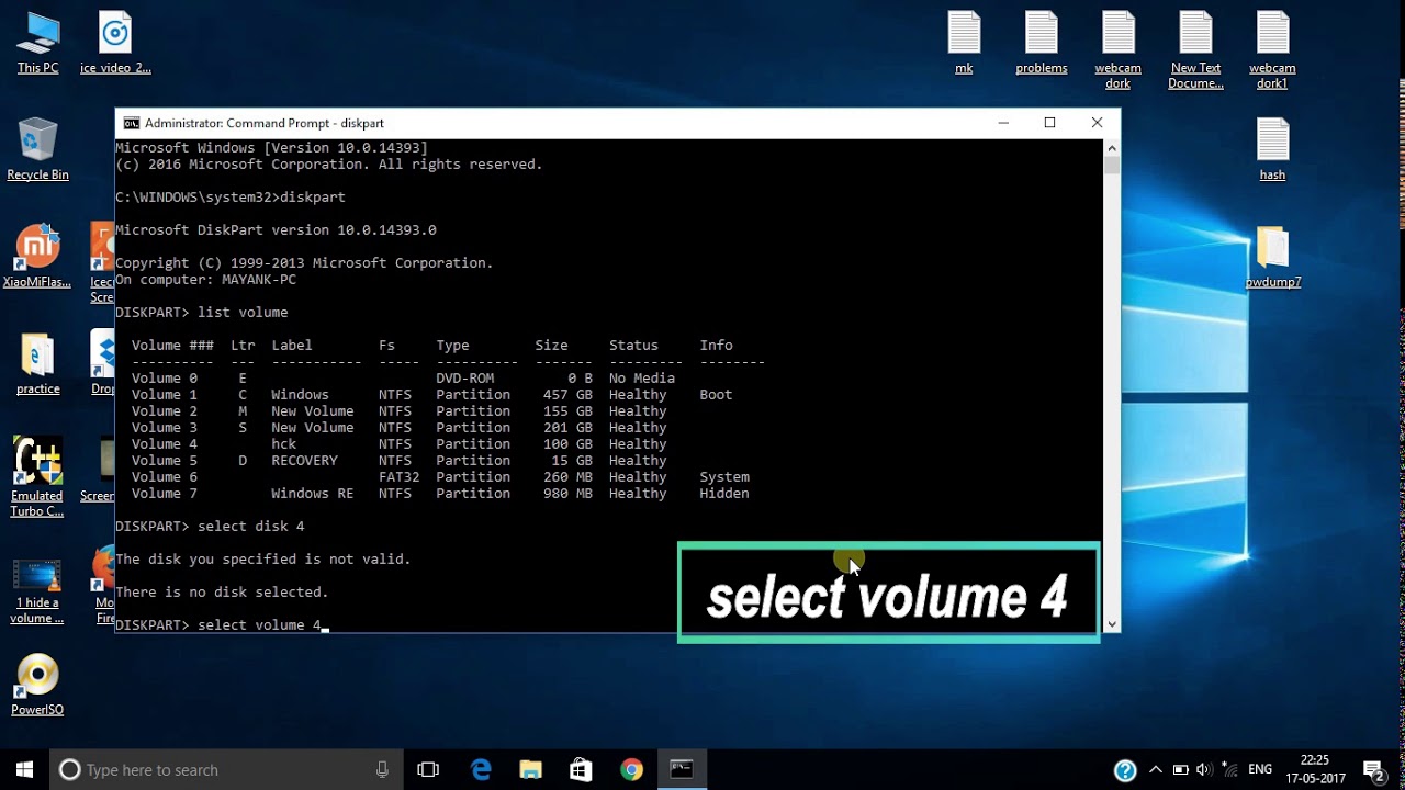 #2 Showing or Unhiding Volumes on Windows using cmd - YouTube