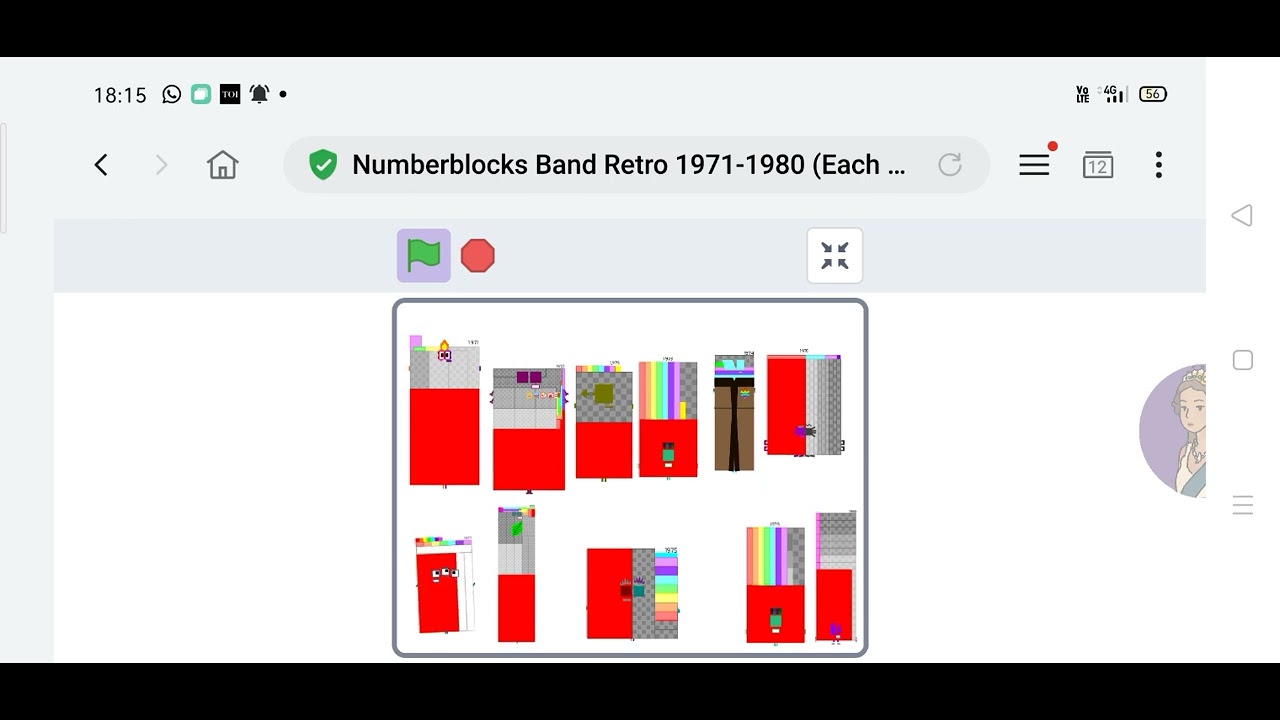 number blocks band retro 1971-1980 each sounds - YouTube
