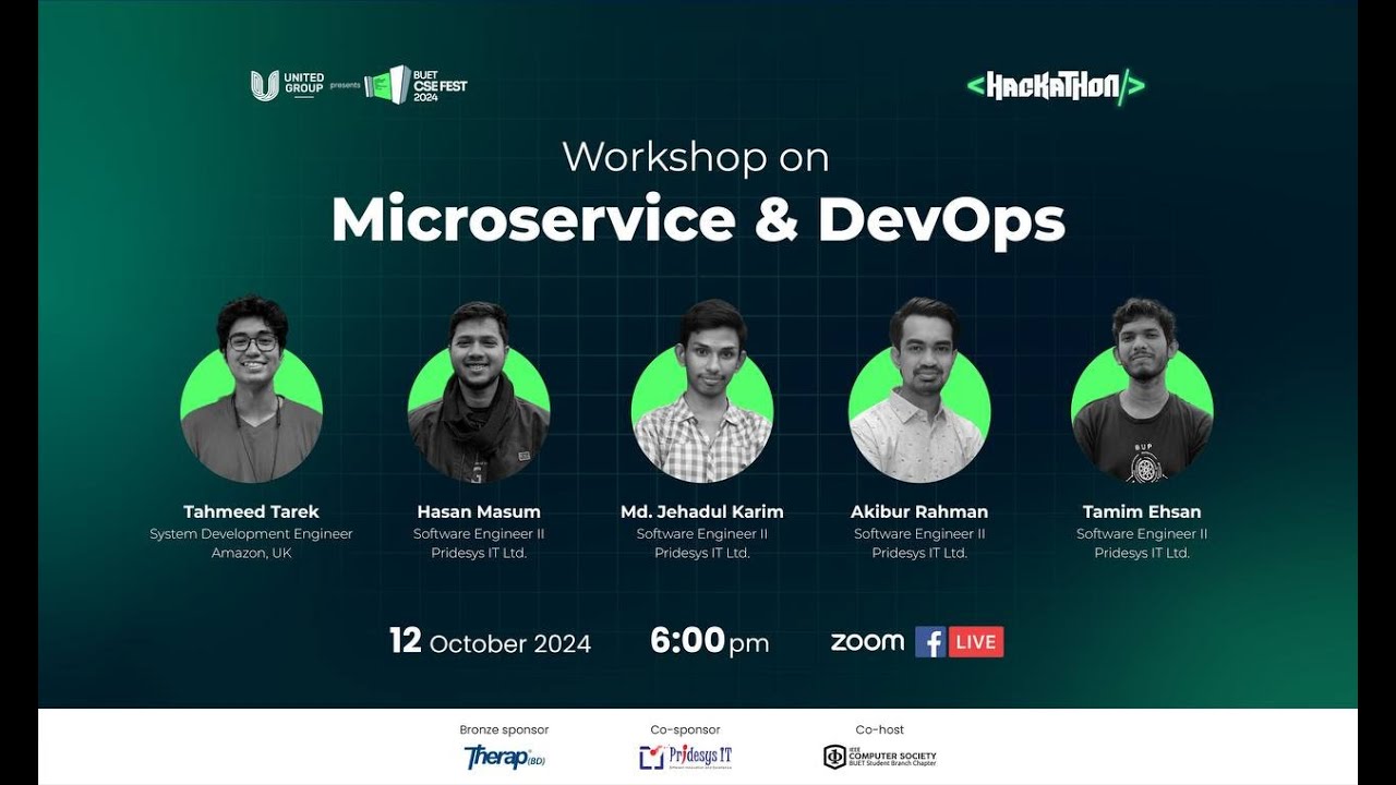 Workshop on Microservice and DevOps | Hackathon - United Group Presents BUET CSE Fest 2024 - YouTube