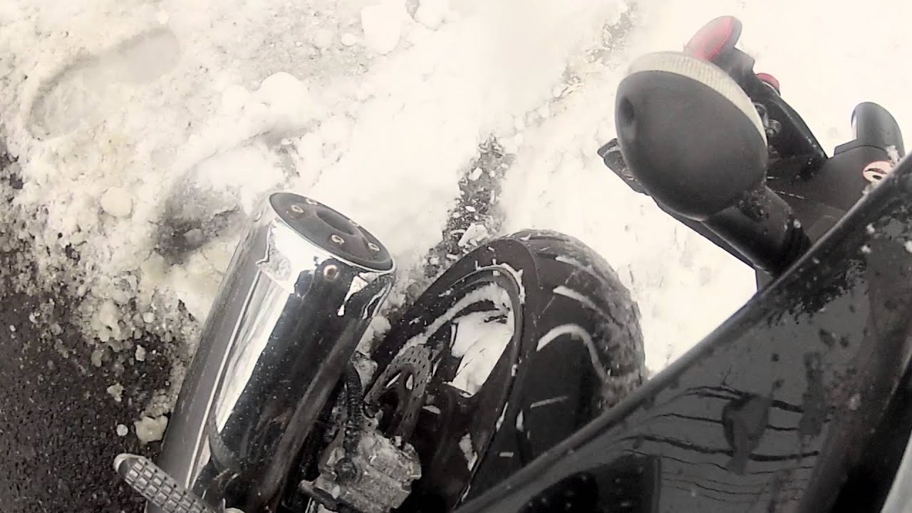 The Snow Ninja goes for a ride in a foot of snow! KAWI POWER!! - YouTube