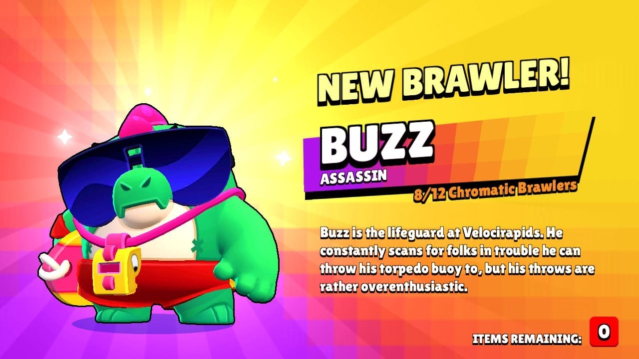 New Brawler Buzz Unlocking And First Try(no commentry - YouTube