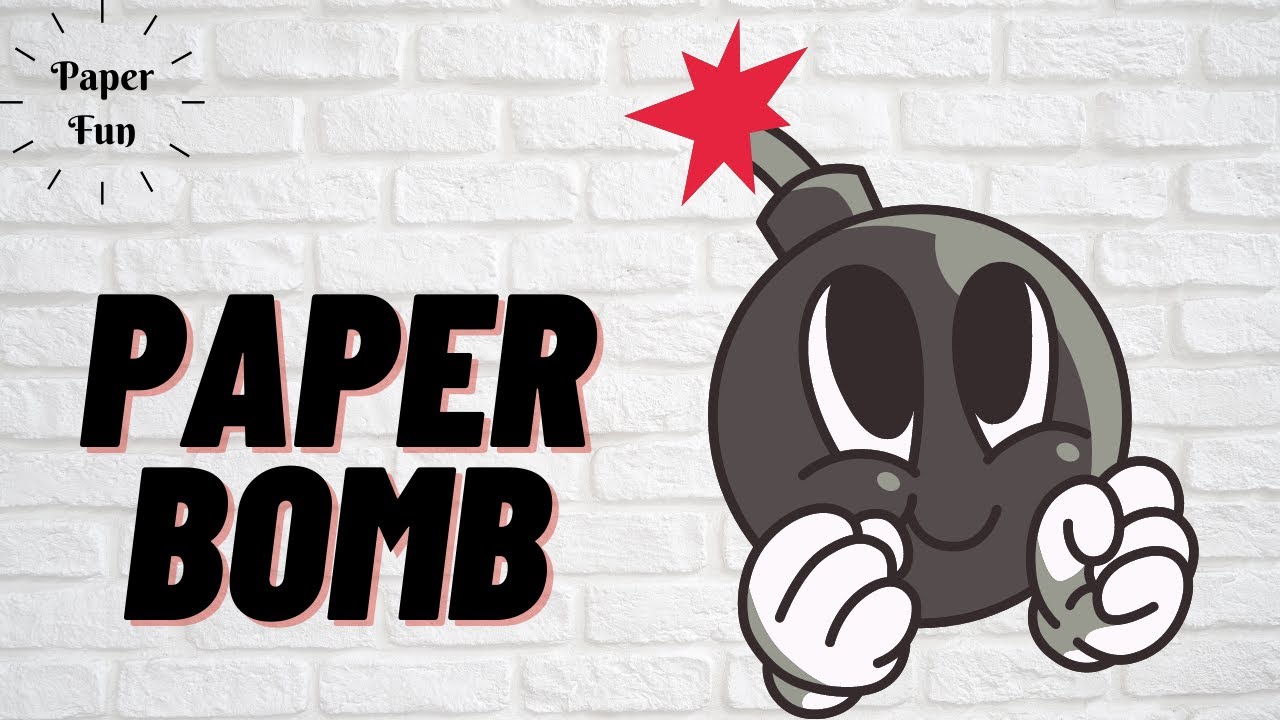 How To Make A Paper Bomb | Paper Popper That Pops Louder - YouTube