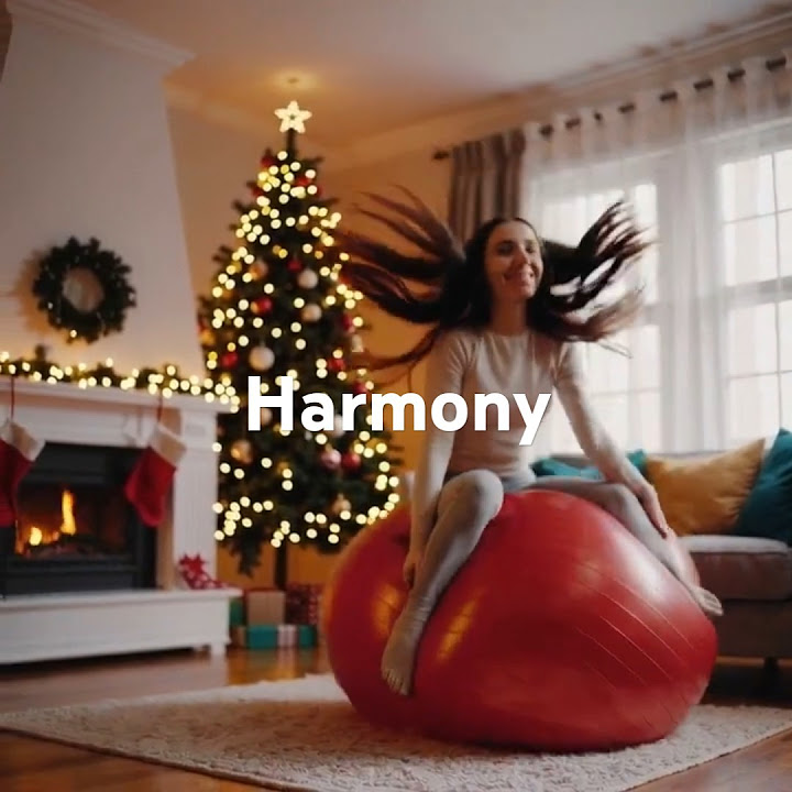 Harmony #yogaball #exerciseball #aivideo #xmas #photography - YouTube