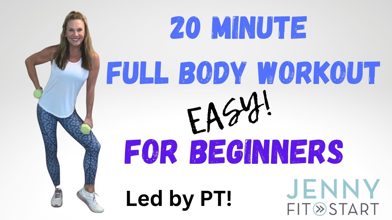 20 minute EASY Full Body Workout for BEGINNERS! - YouTube