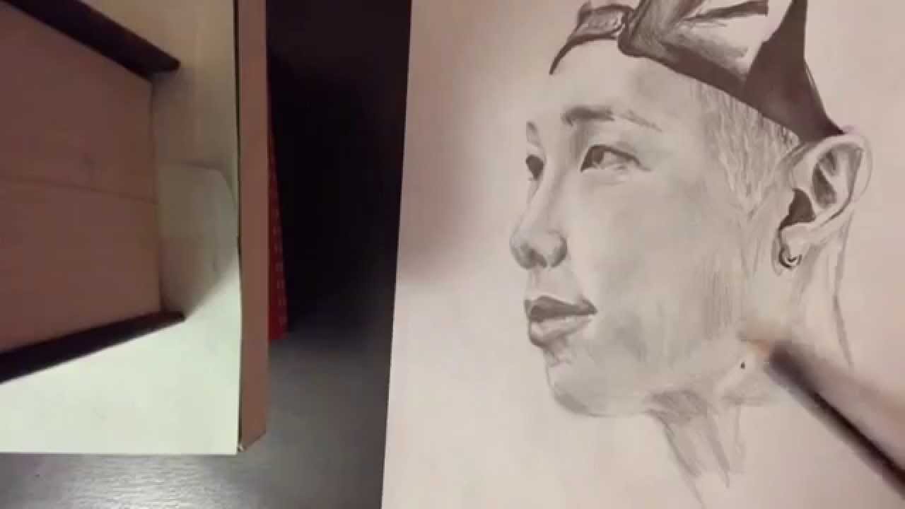 Drawing Rap Monster BTS - YouTube