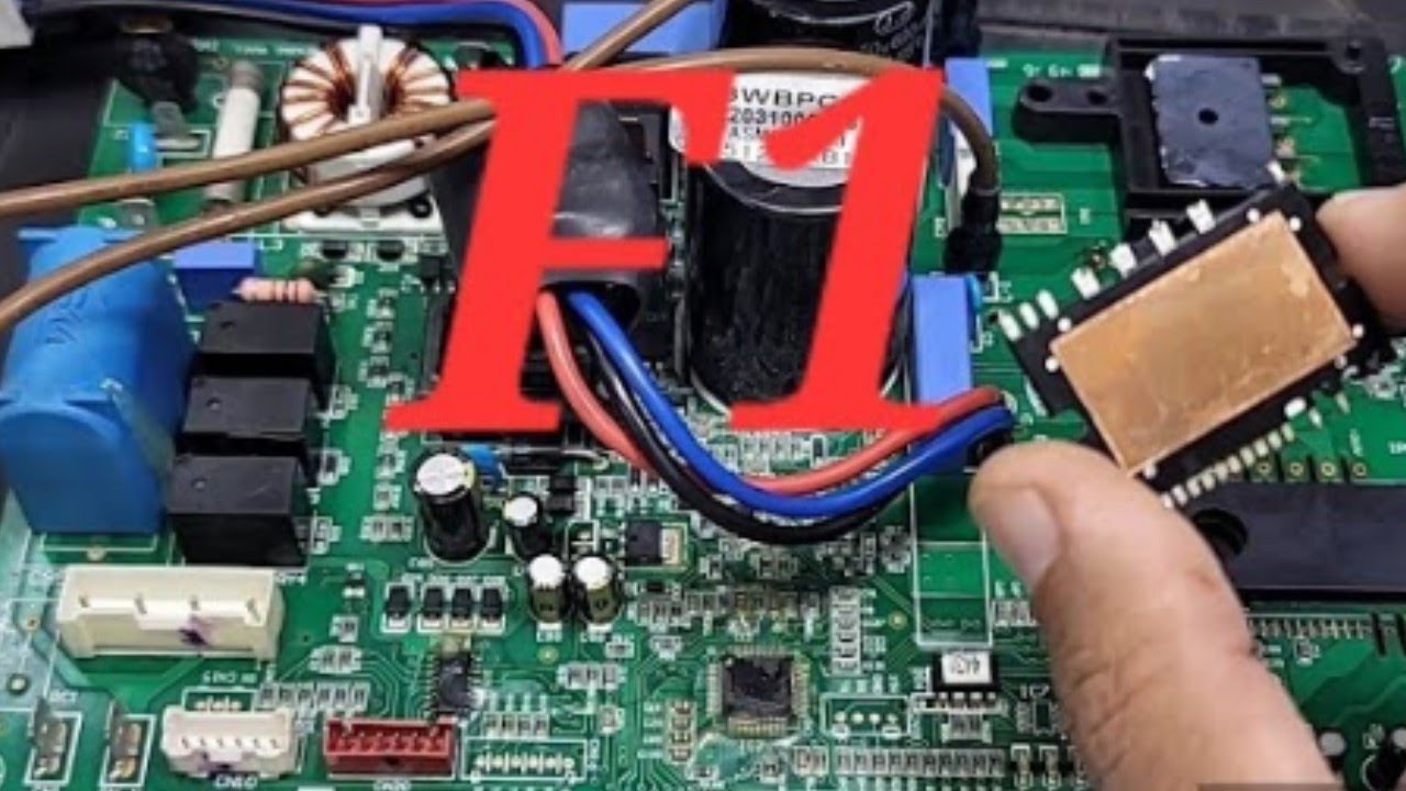 PEL Dawlance Orient Dc inverter ac F1 error code outdoor pcb - YouTube