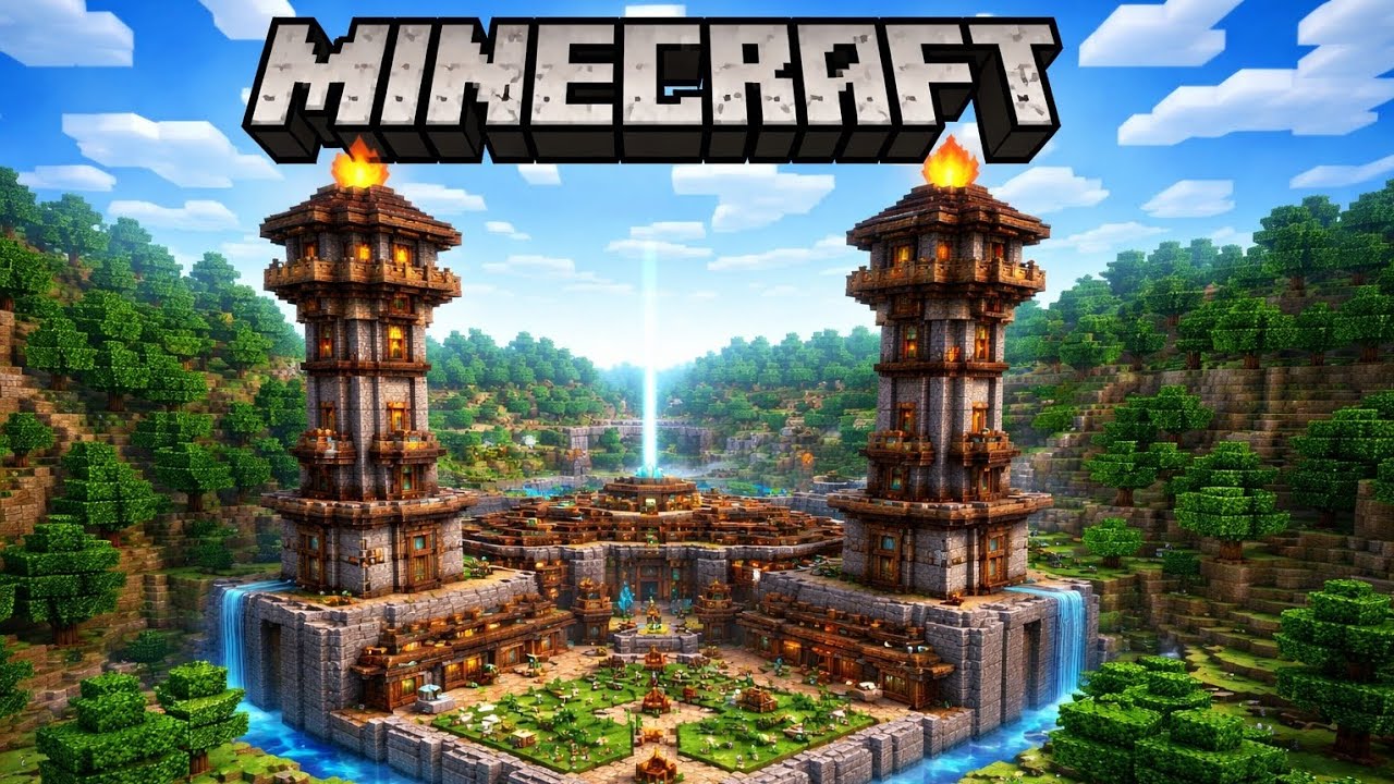 FINALLY WE MAKE TWO BIG WATCH TOWER IN OUR MINECRAFT #3 #viral - YouTube