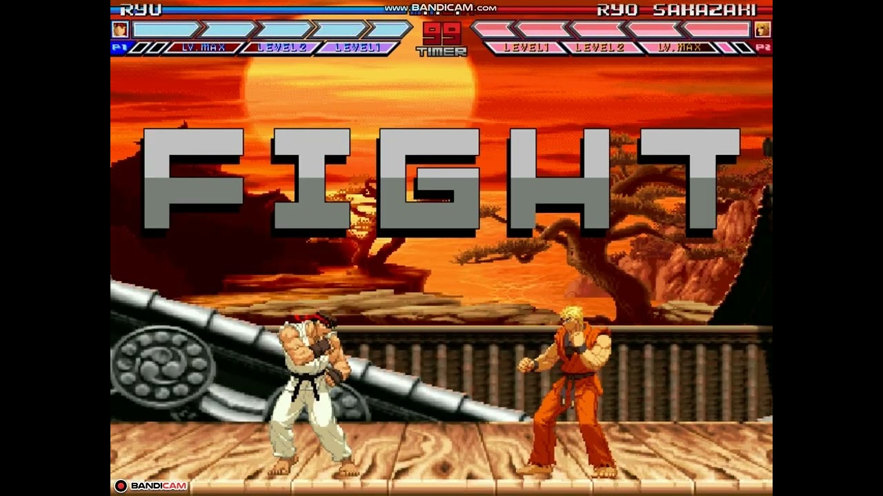 Pyrusverse MUGEN: Ryu vs Ryo (CVS2) - YouTube