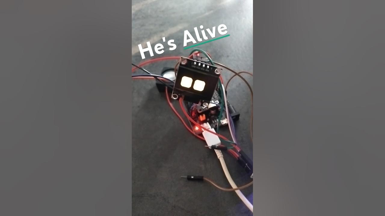 He's alive, DIY Robt Using esp32 development board Robot eye animation ...