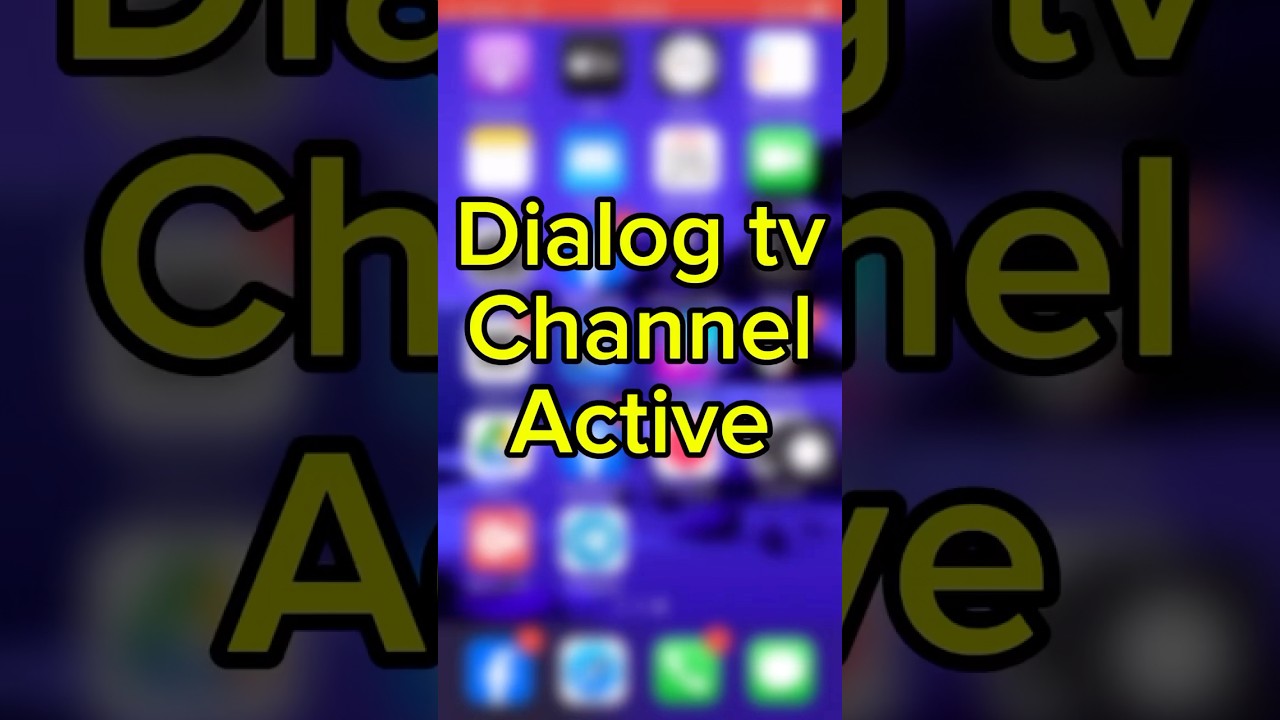 How to active dialog tv channel in sinhala #Dtv - YouTube