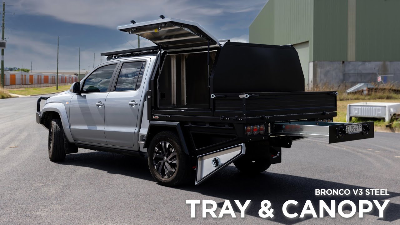 VW Amarok - Canopy + V3 Steel Tray - YouTube