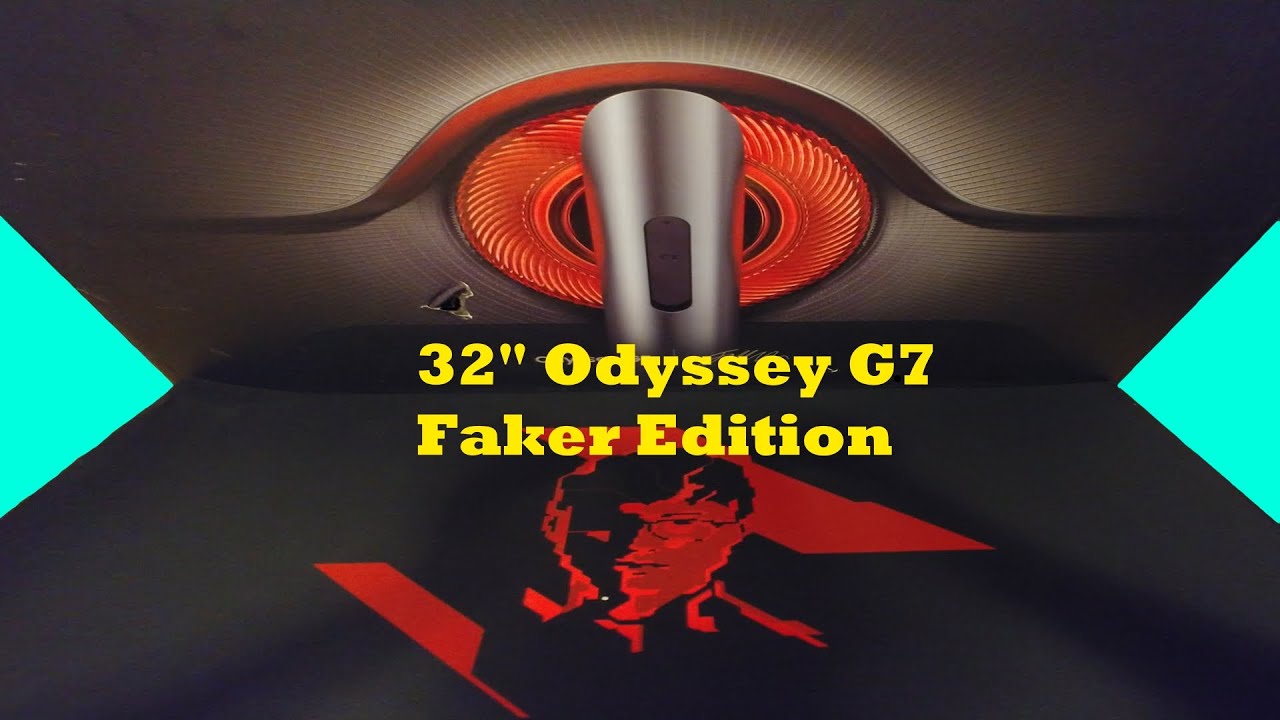 Unboxing $849 32" G7 T1 Faker Edition Gaming Monitor - YouTube