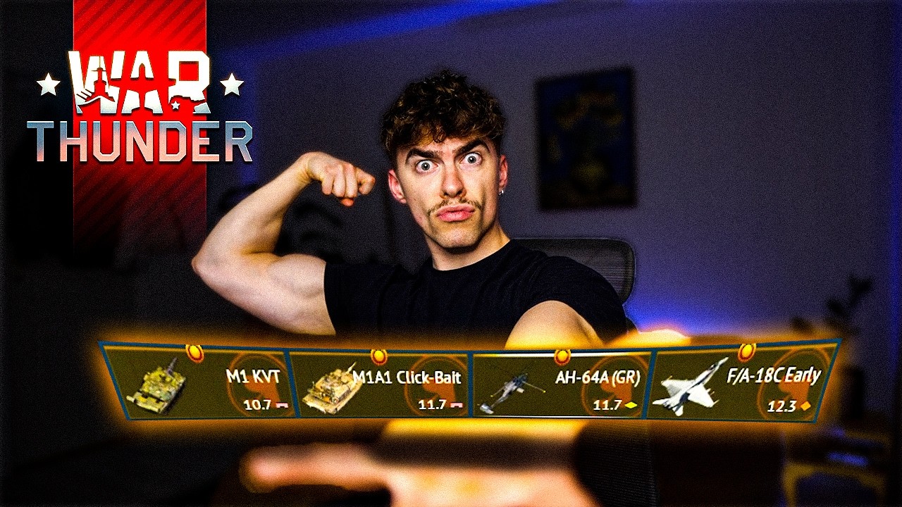 When a Low Level, Buys a Top Tier Line up in War Thunder - YouTube