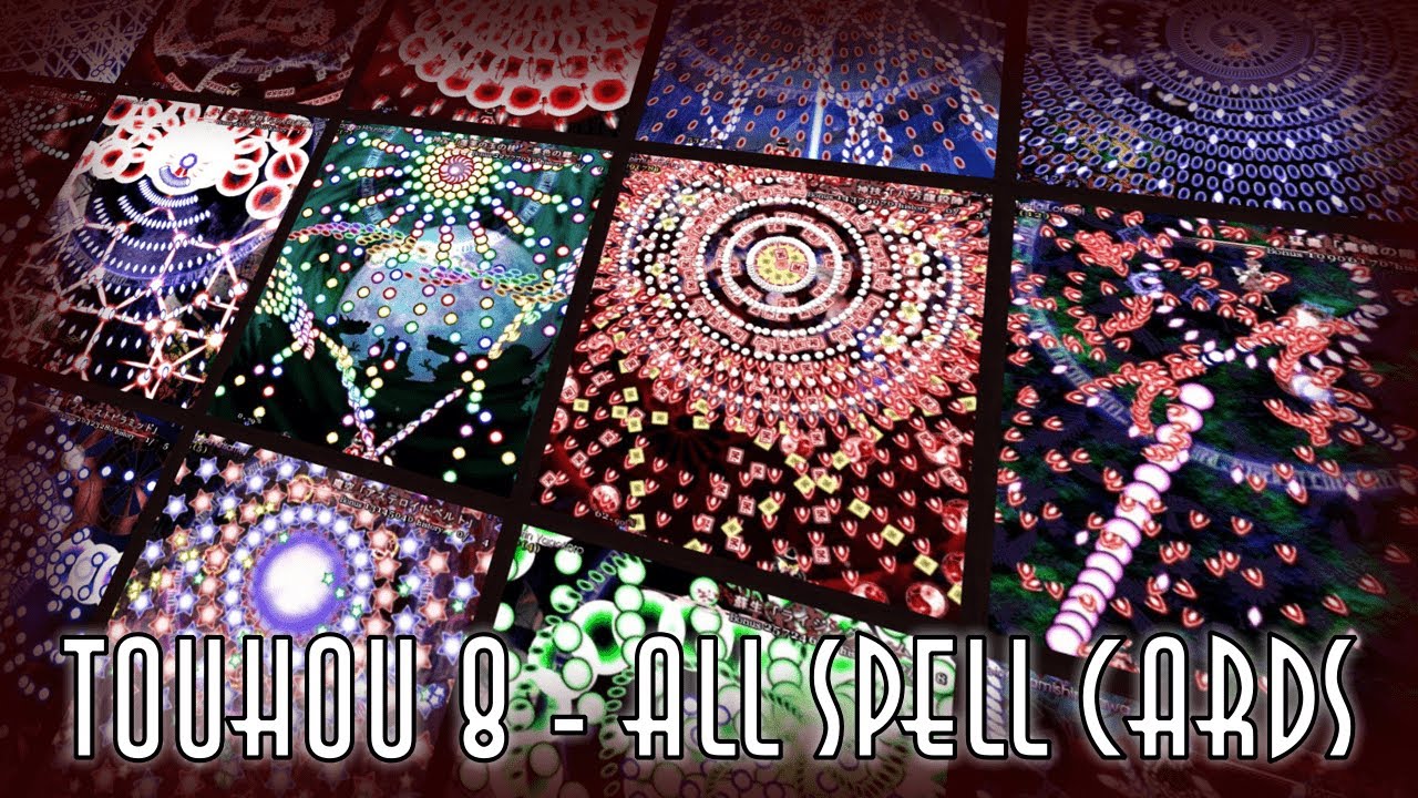 Imperishable Night Spell Card Collection | Touhou 8 - All 222 Spell ...