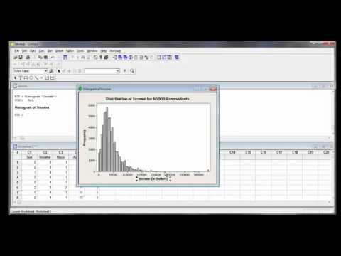 MINITAB Assignment 2 Histogram Help Binning - YouTube