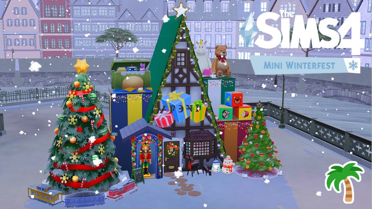 Windenburg Toy Store 🧸 'Mini Winterfest' Day 6| The Sims 4 Speed Build ...