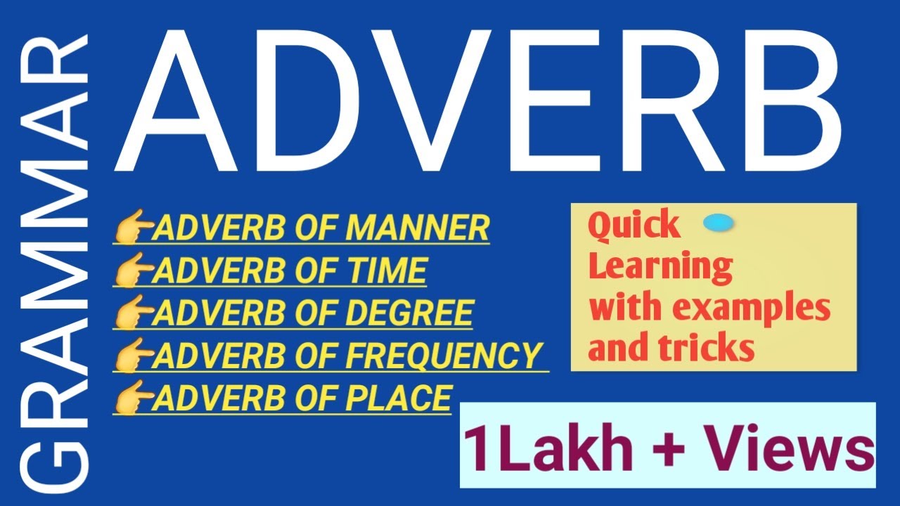 Adverb || Types of Adverb || #Adverb in English Grammar - YouTube