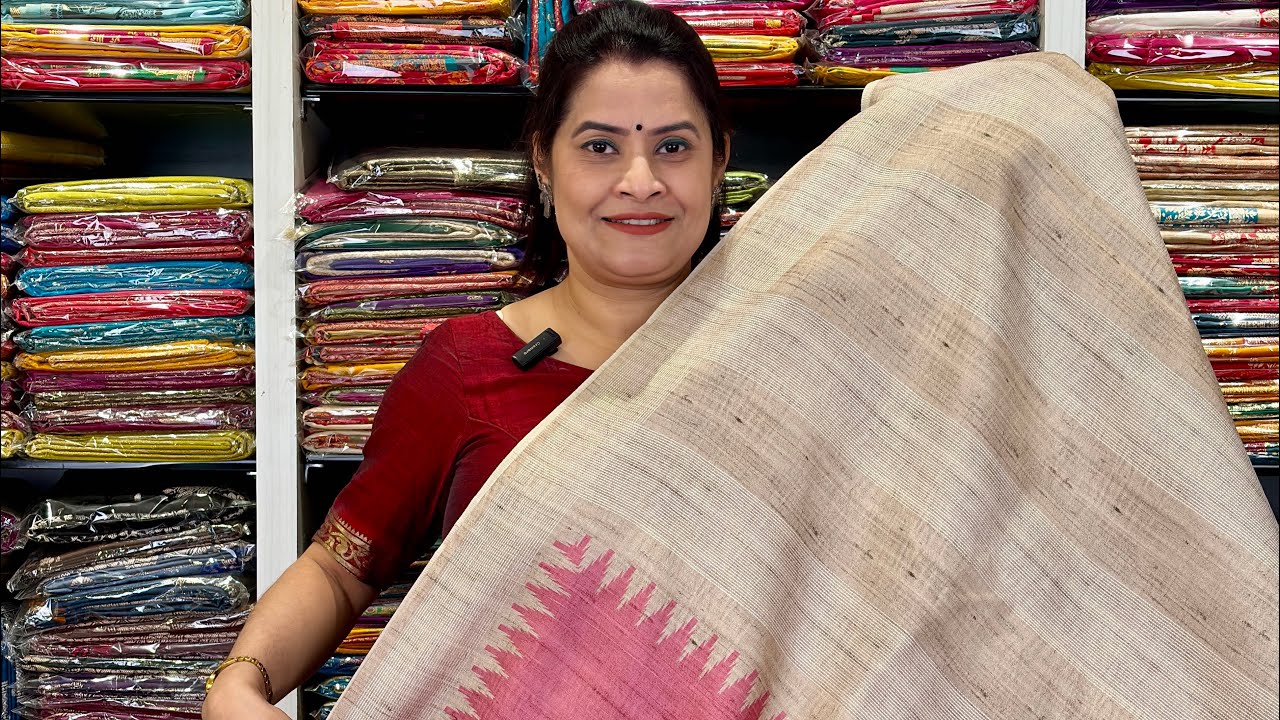 Ghicha Tassar Sarees – Rustic Texture, Natural Elegance & Handcrafted ...