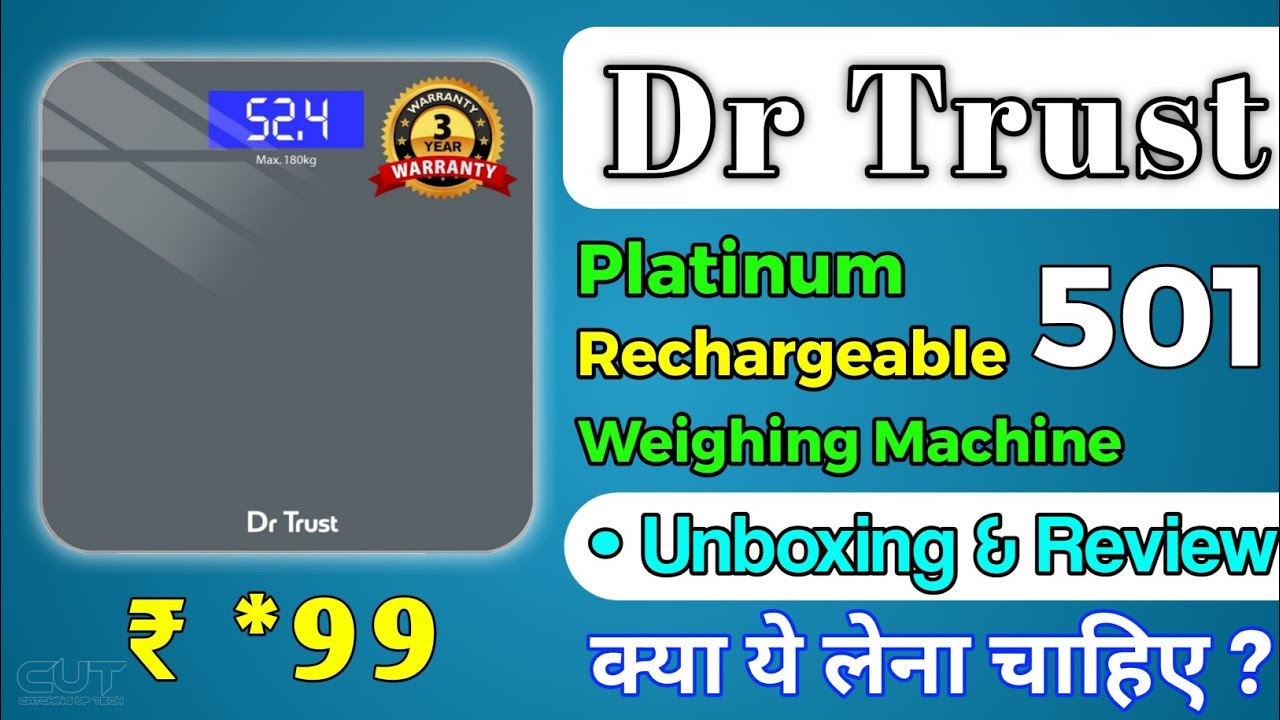 Dr Trust weight machine review | Unboxing Platinum 501 rechargeable ...