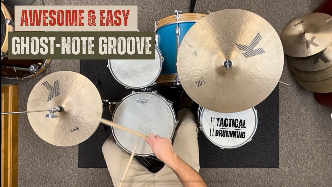 Awesome & Easy Ghost-Note Groove: Drum Lesson - YouTube