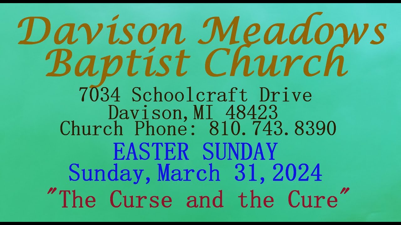 EASTER SUNDAY SERMON: "The Curse and the Cure" Romans 5 - YouTube