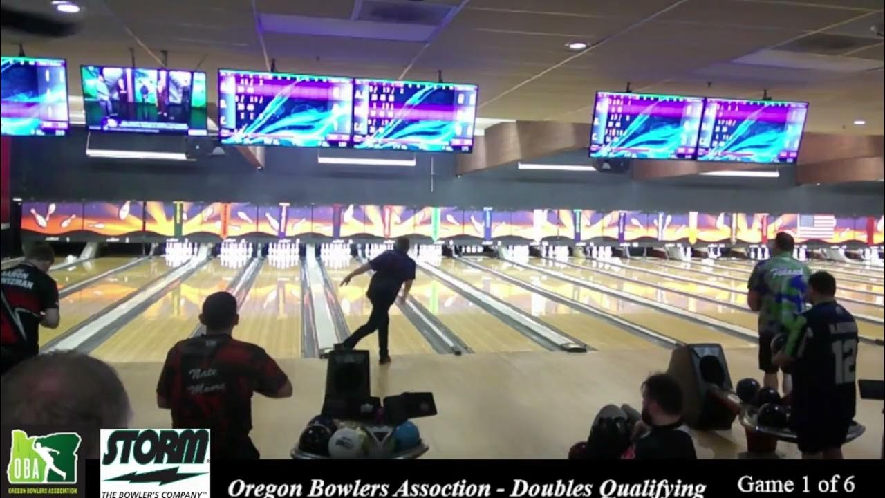 Oregon Bowlers Association - Firebird Doubles - Qualiying - YouTube
