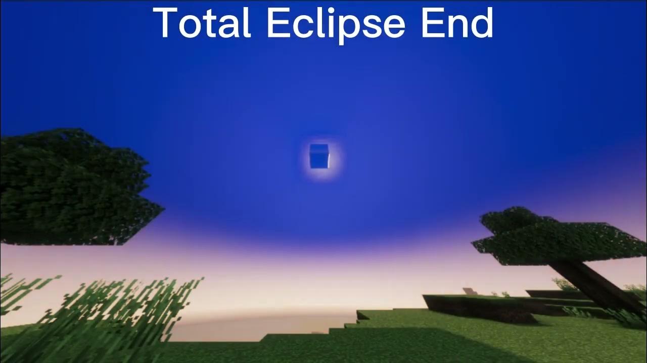 Total Solar Eclipse In Minecraft - YouTube
