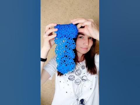 Ленточное кружево крючком для красивого платья - YouTube