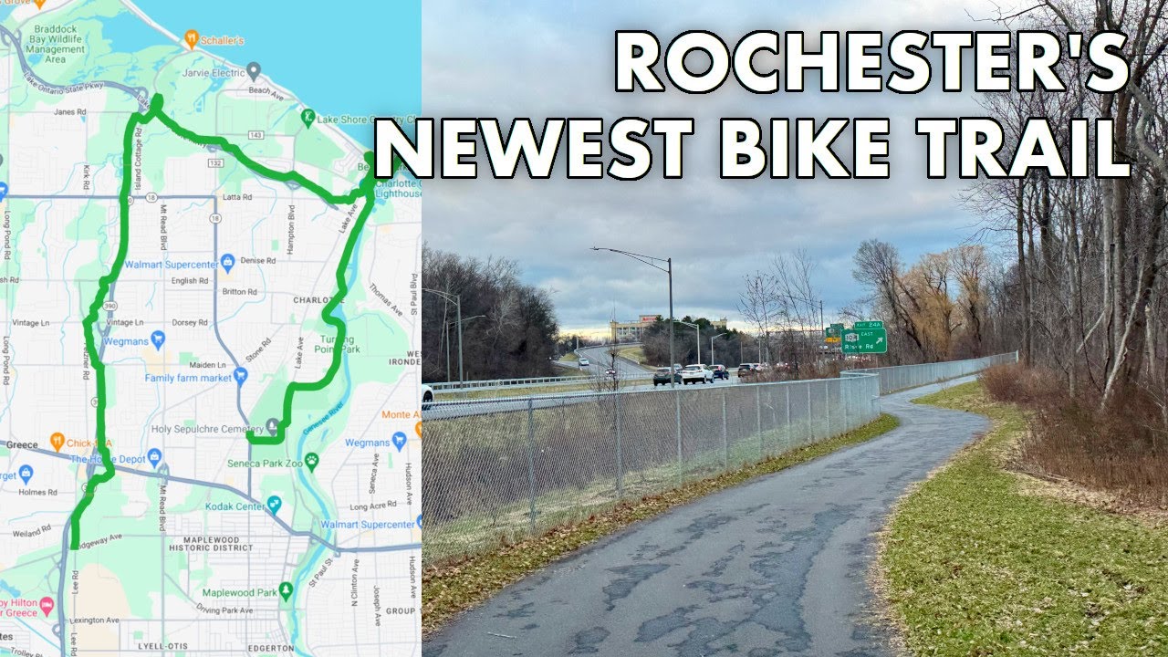 New Section of Rochester's Route 390 Trail is Open! - YouTube