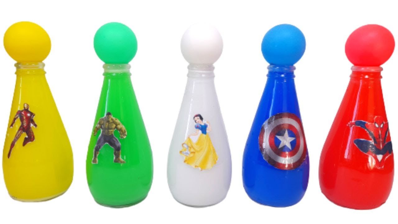 Satisfying Video l How to Make 5 Rainbow Coca Cola Bottles with ASMR ...