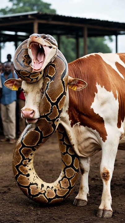 The battles show the power of giant pythons #3 #python #animals #shorts ...