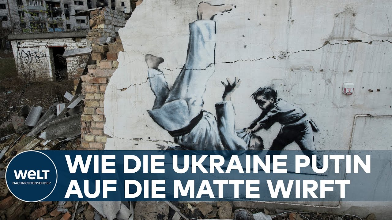 PUTIN AUF DIE MATTE: Street-Art-Künstler Banksy verewigt sich in der ...
