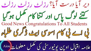 How To Check Aiou Result 2024 Allama Iqbal Open University Results ...