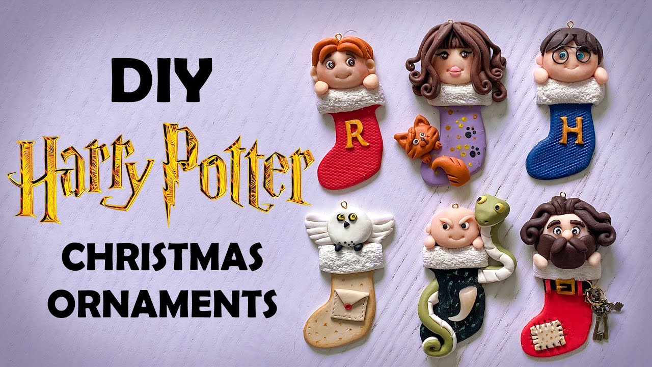 Harry Potter DIY Christmas Ornaments | Polymer Clay Tutorial - YouTube