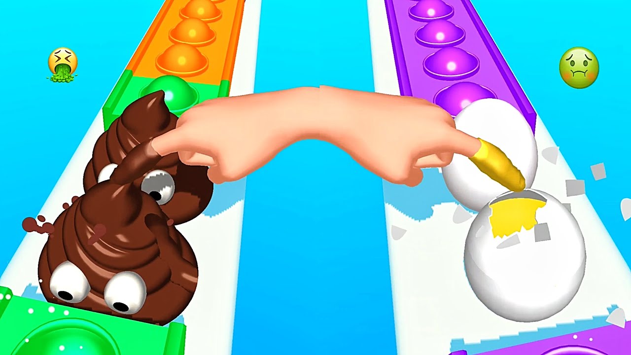 Pop Run! Very satisfying and relaxing ASMR slicing gameplay video - YouTube