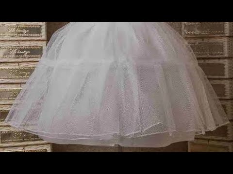 Como hacer una crinolina sencilla - YouTube