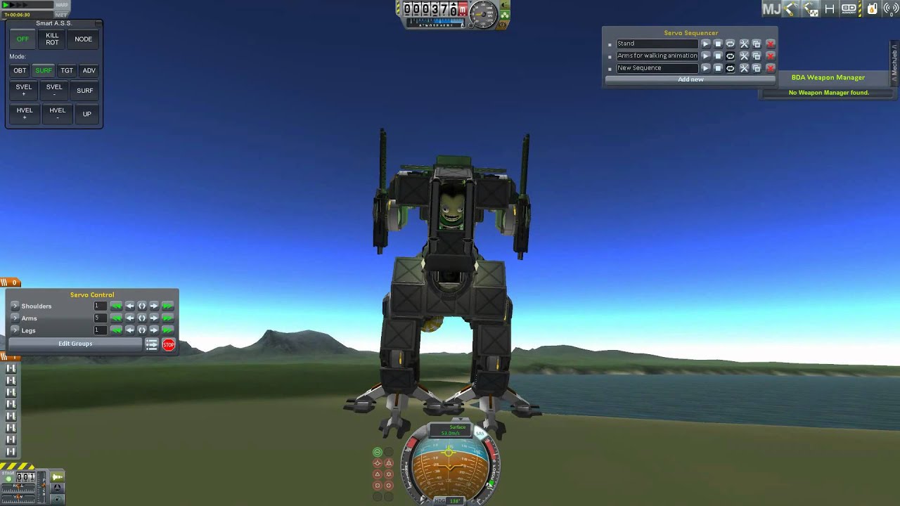 KSP - Mechwarrior walker 64 - Kerbin BattleArmor - YouTube
