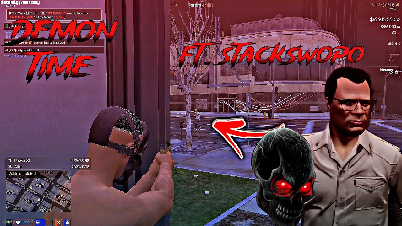 Demon Time Moments GTA RP - I Ran Into Stackswopo - YouTube